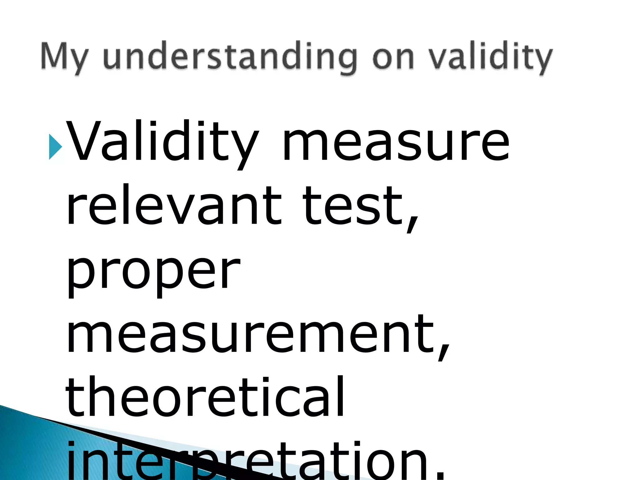 01 validity and its type | PPTX