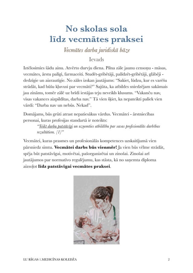 No skolas sola līdz vecmātes praksei | PDF