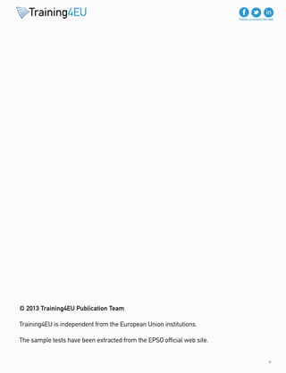 Verbal Reasoning Sample Tests EU EPSO Volume 02 | PDF