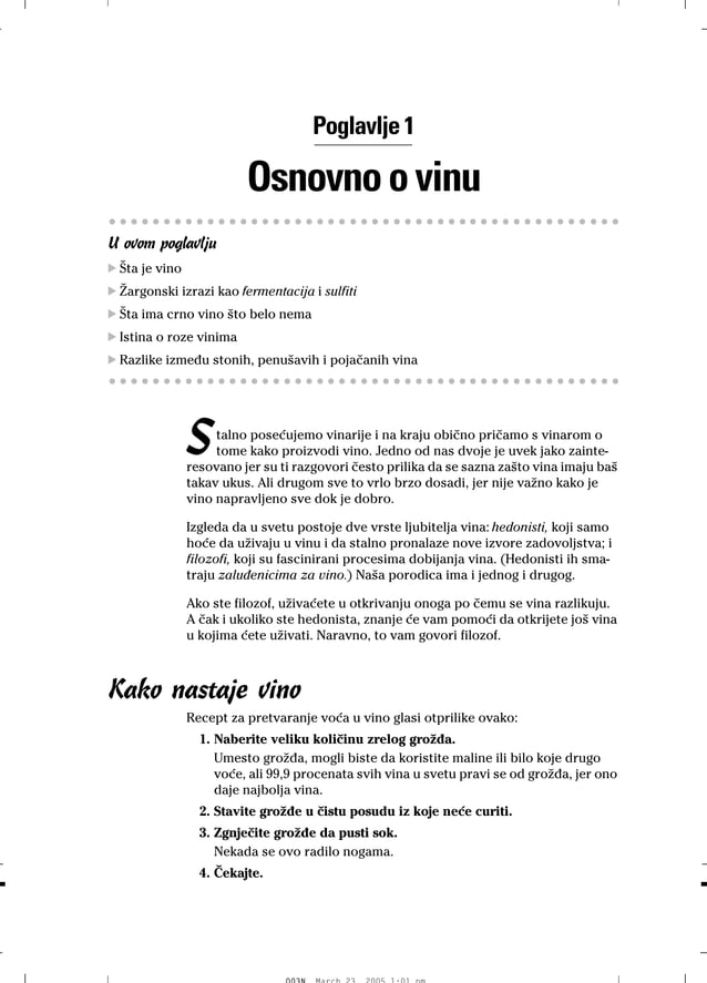 01 vin osnovno o vinima | PDF