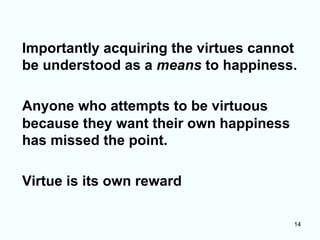 Virtue Ethics PPT University of oxford Department | PDF