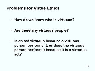 Virtue Ethics PPT University of oxford Department | PDF