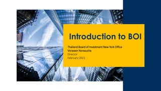 Presentation: Introduction to the BOI | PDF