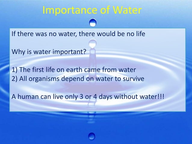 01 Water | PPT
