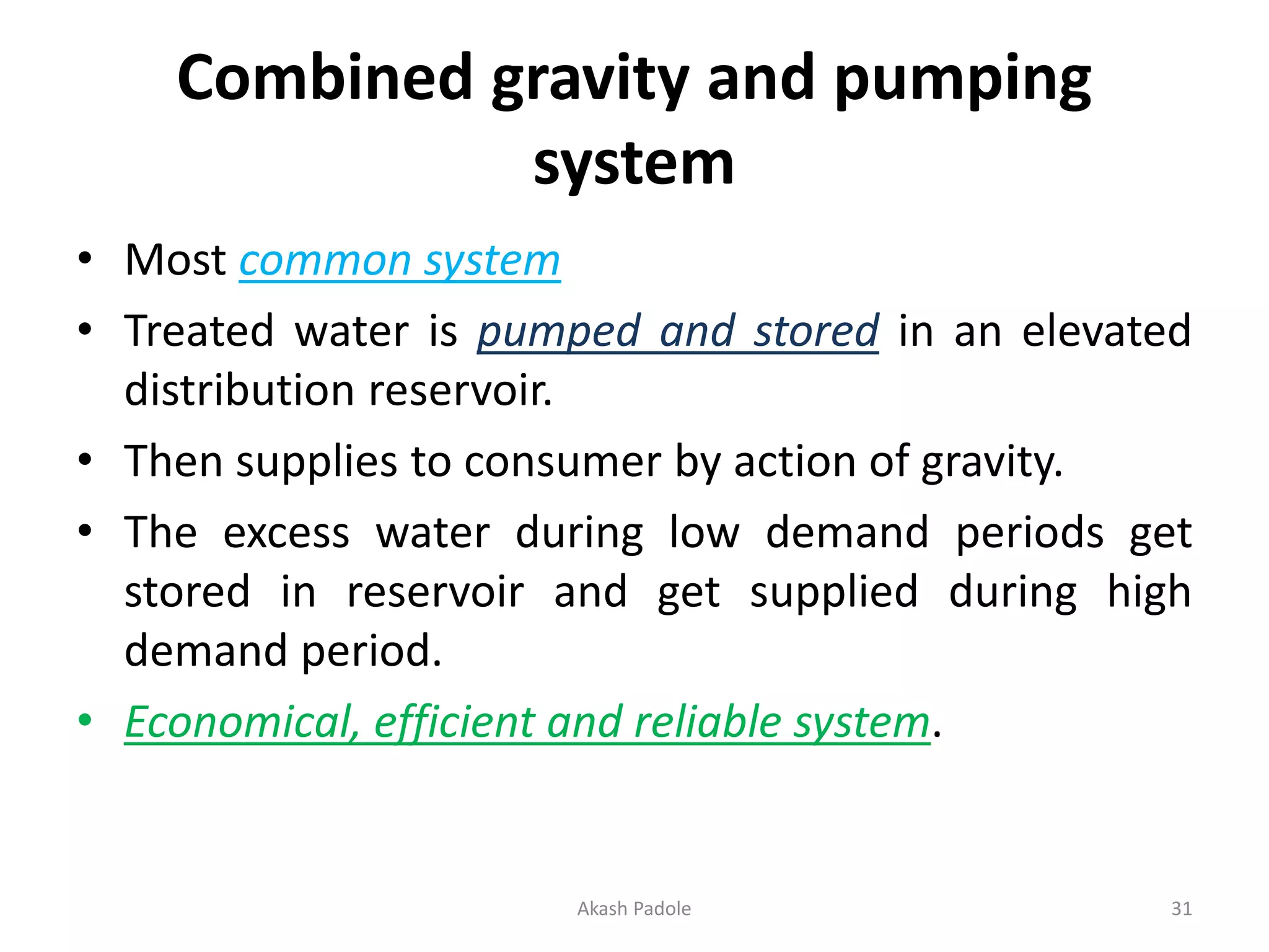 01 Water Resources, Water supply and Distribution system of water | PPTX