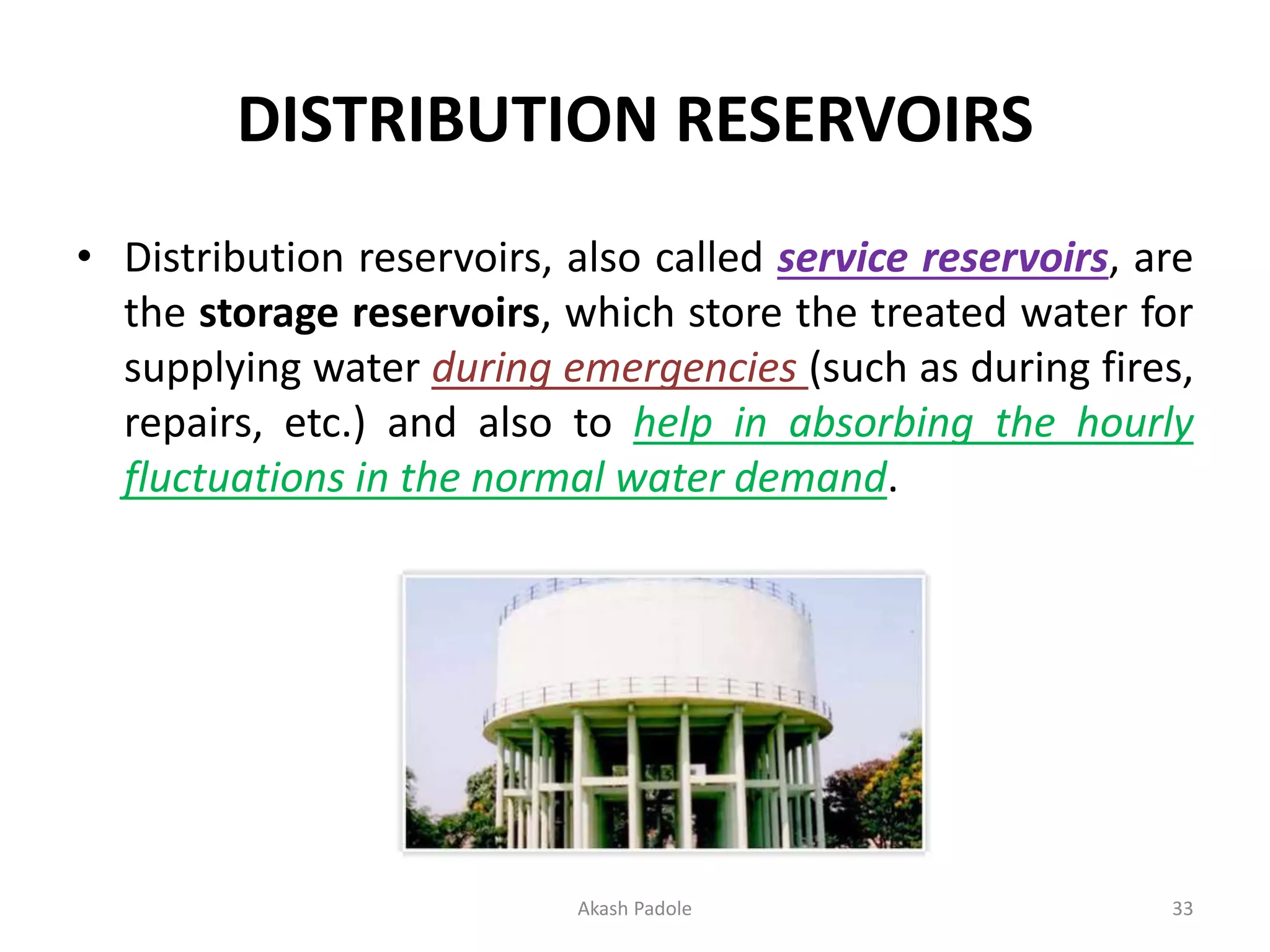 01 Water Resources, Water supply and Distribution system of water | PPTX