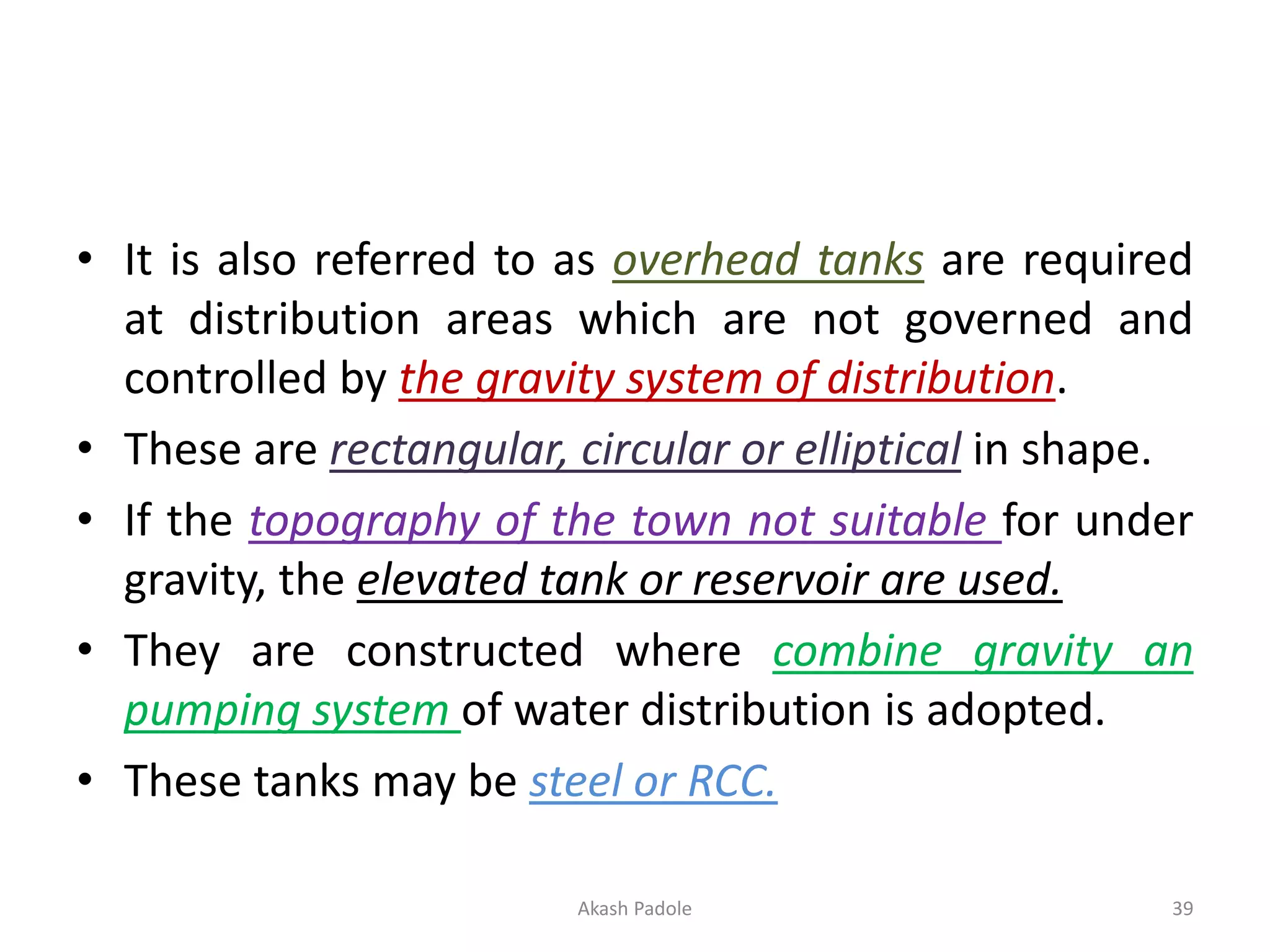 01 Water Resources, Water supply and Distribution system of water | PPTX
