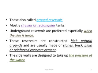 01 Water Resources, Water supply and Distribution system of water | PPTX