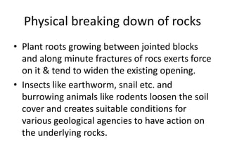 Weathering classification, products & geological features | PPTX