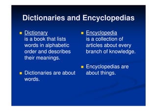 what's a dictionary? | PPT