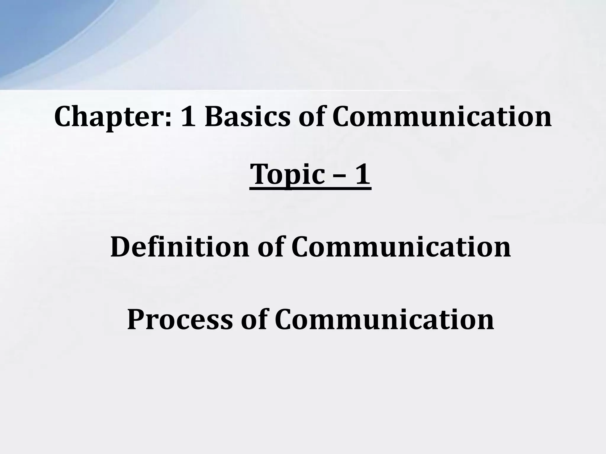 what is communication? | PPTX