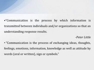 what is communication? | PPTX