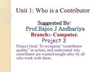 (01)who is a contributor | PPT