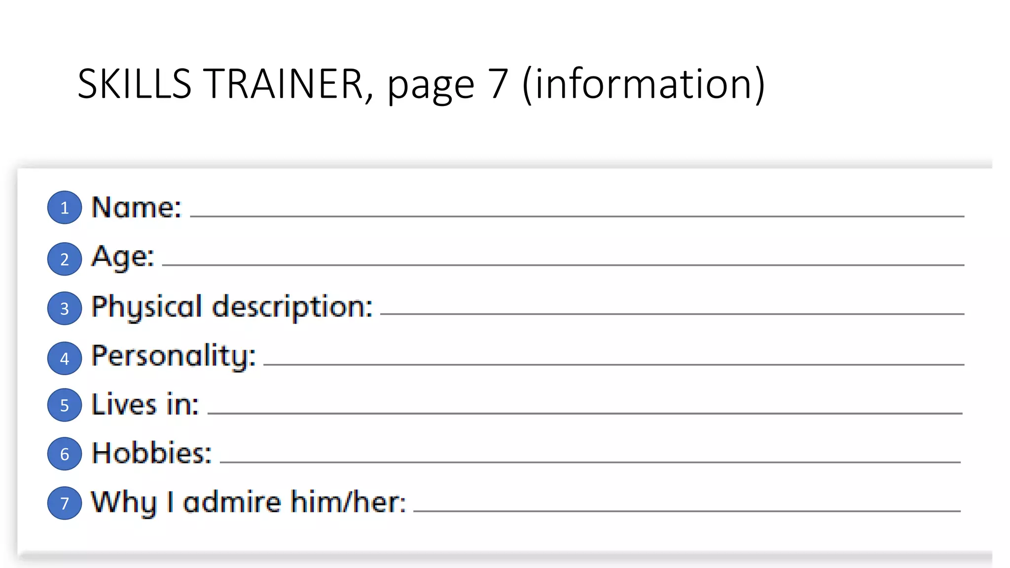 01 writing about someone you admire | PPT