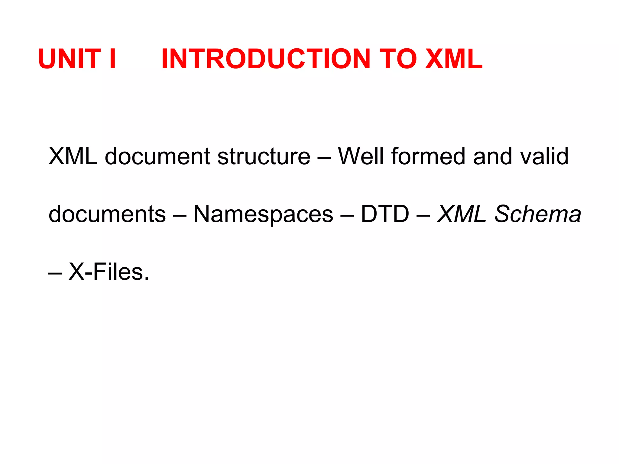 01 xml document structure | PPT