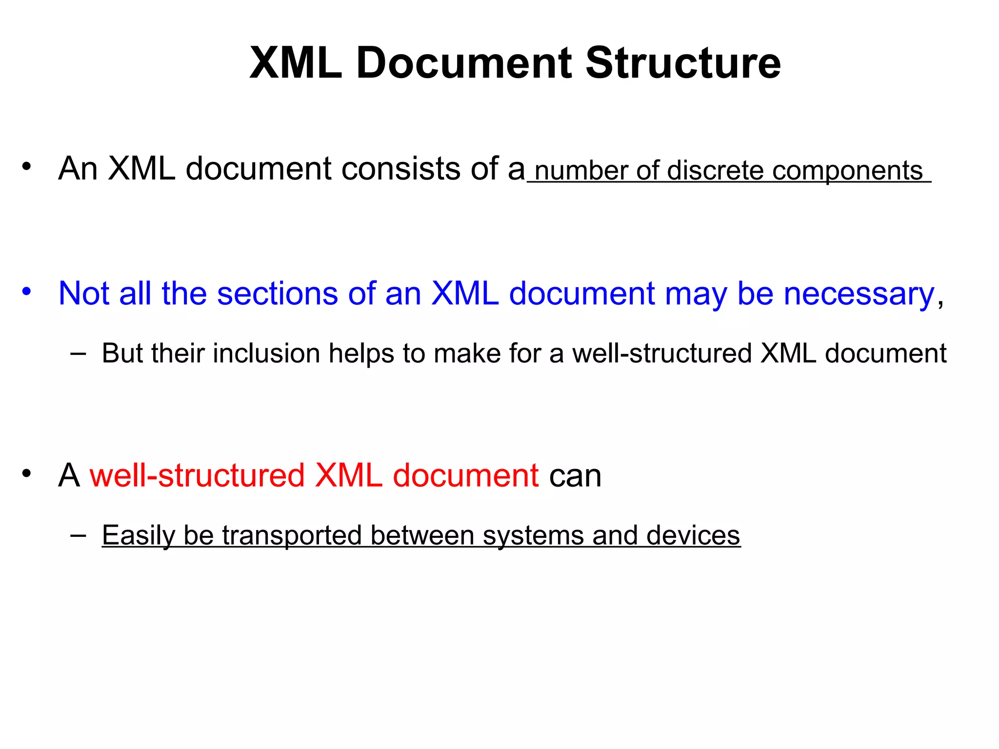 01 xml document structure | PPT