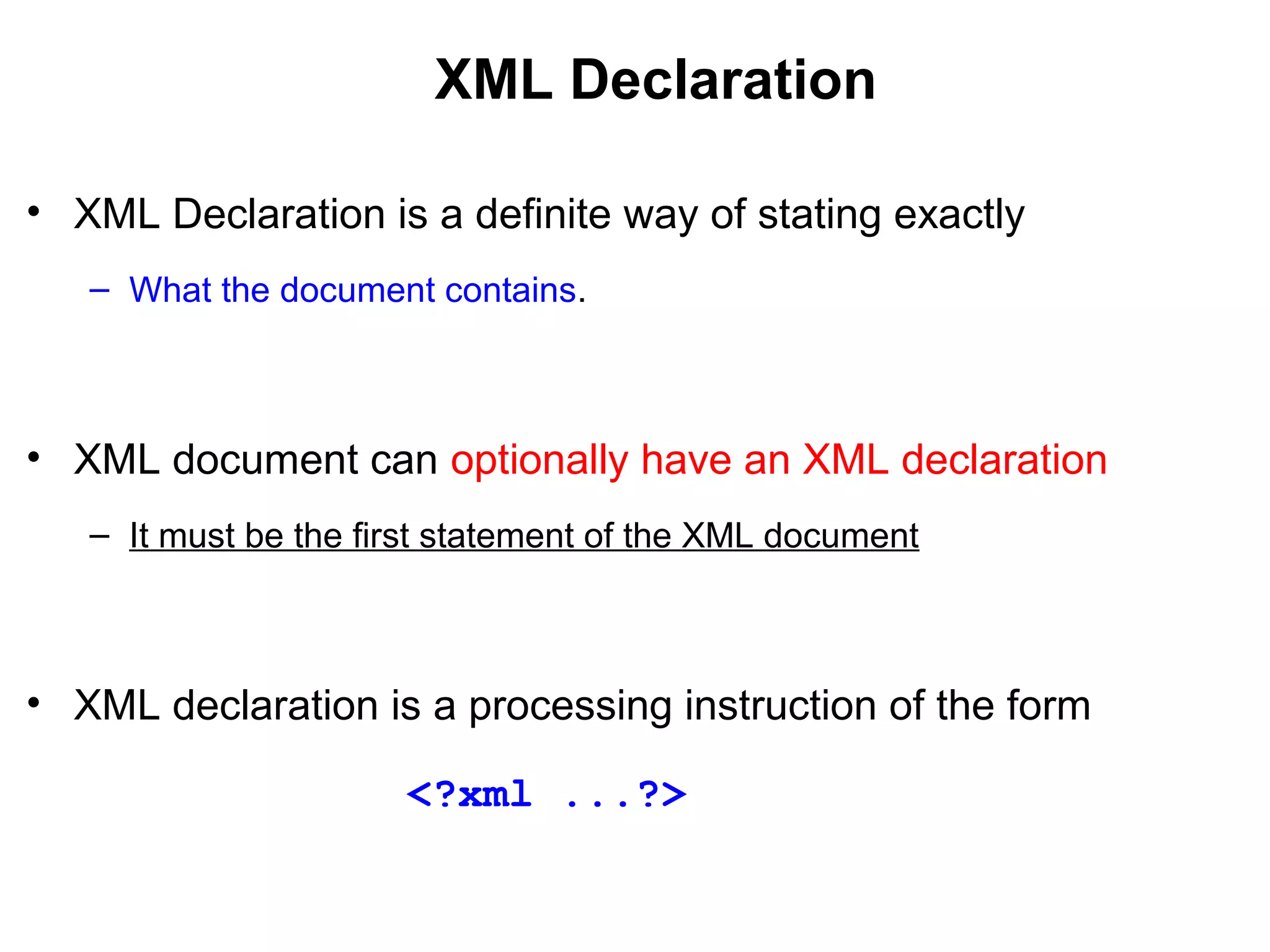 01 xml document structure | PPT