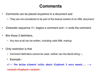 01 xml document structure | PPT