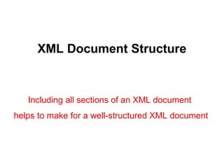 01 xml document structure | PPT