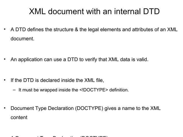 01 xml document structure | PPT