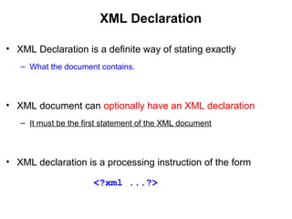 01 xml document structure | PPT