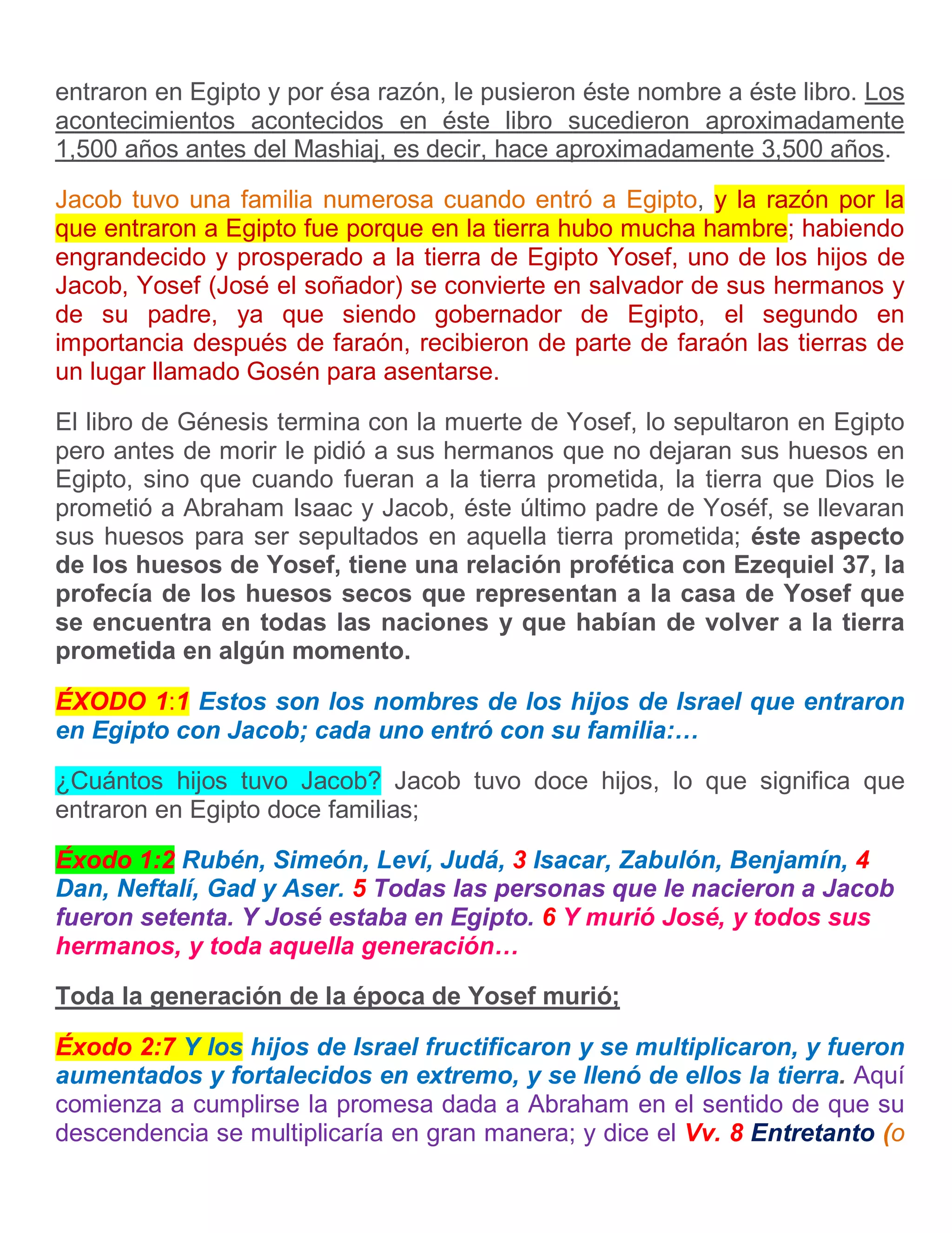 01 éxodo 1 y 2 el ultimo exodo | PDF