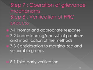 FPIC guideline for REDD+ | PPTX