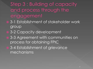 FPIC guideline for REDD+ | PPTX