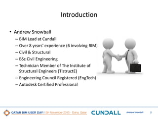 5th Qatar BIM User Day, Defining the role of the BIM Manager | PDF