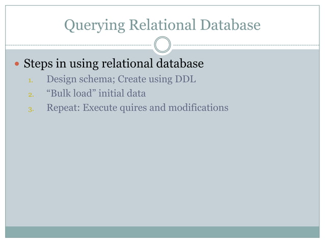 02.02 querying relational database | PPTX | Databases | Computer Software and Applications