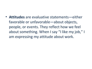 02 03 ob diversity -attitude & job satisfaction | PPT