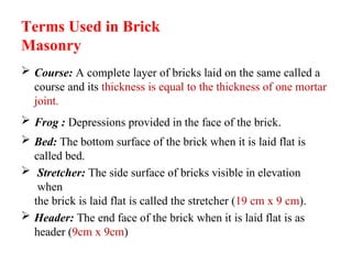 Civil Engineering Brick & Stone masonry.pptx | Geology | Science