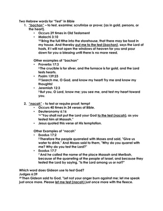 02-05-17, Judges 6, Gideon; The Timid Warrior | PDF