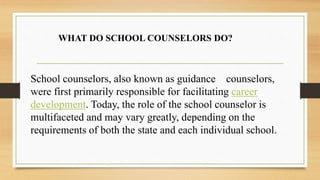 ROLE OF COUNSELING IN EDUCATION | PPTX