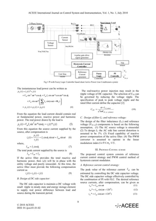 PI with Fuzzy Logic Controller based APLC for compensating harmonic and reactive power | PDF ...