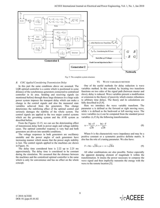 Centralized Optimal Control for a Multimachine Power System Stability Improvement Using Wave ...