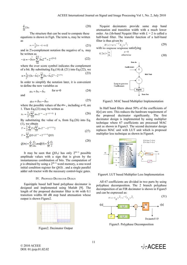 Fpga Based Design Of High Performance Decimator Using Dalut Algorithm