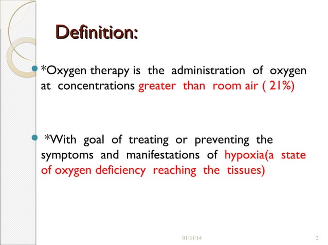oxygen therapy and toxicity | PPT