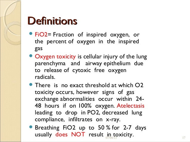 Oxygen Therapy