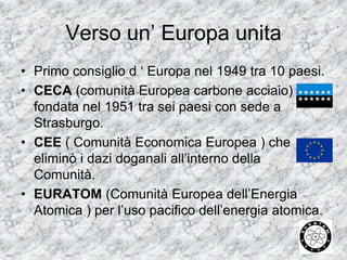 Geografia 2a. 02. Origini e sviluppi della comunità europea | PPT | Law