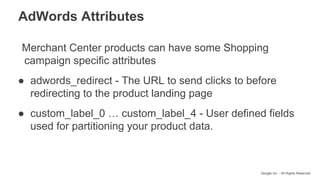 Shopping Campaigns and AdWords API | PPT