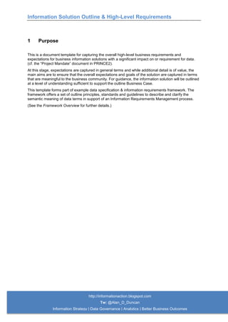 02. Information solution outline template | DOCX | IT and Internet ...