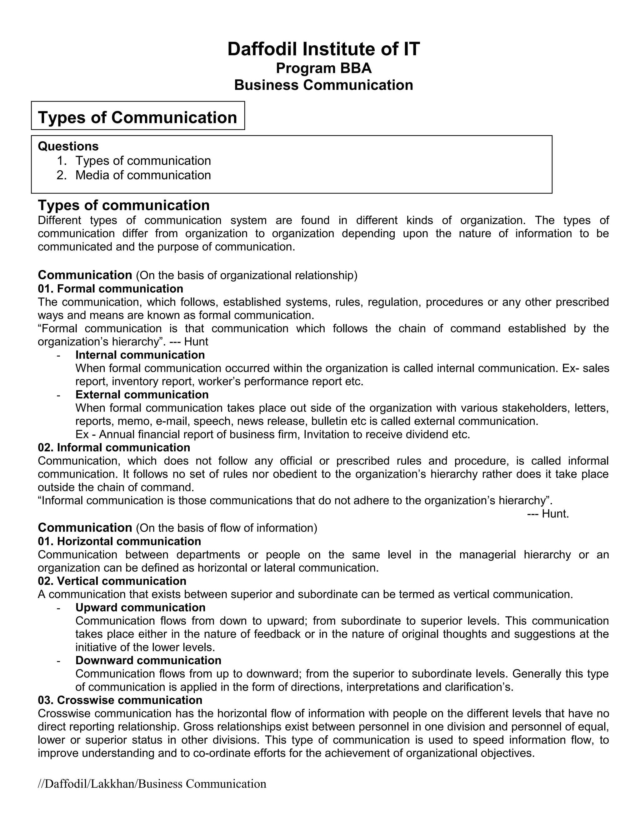 02. types of communication | DOC
