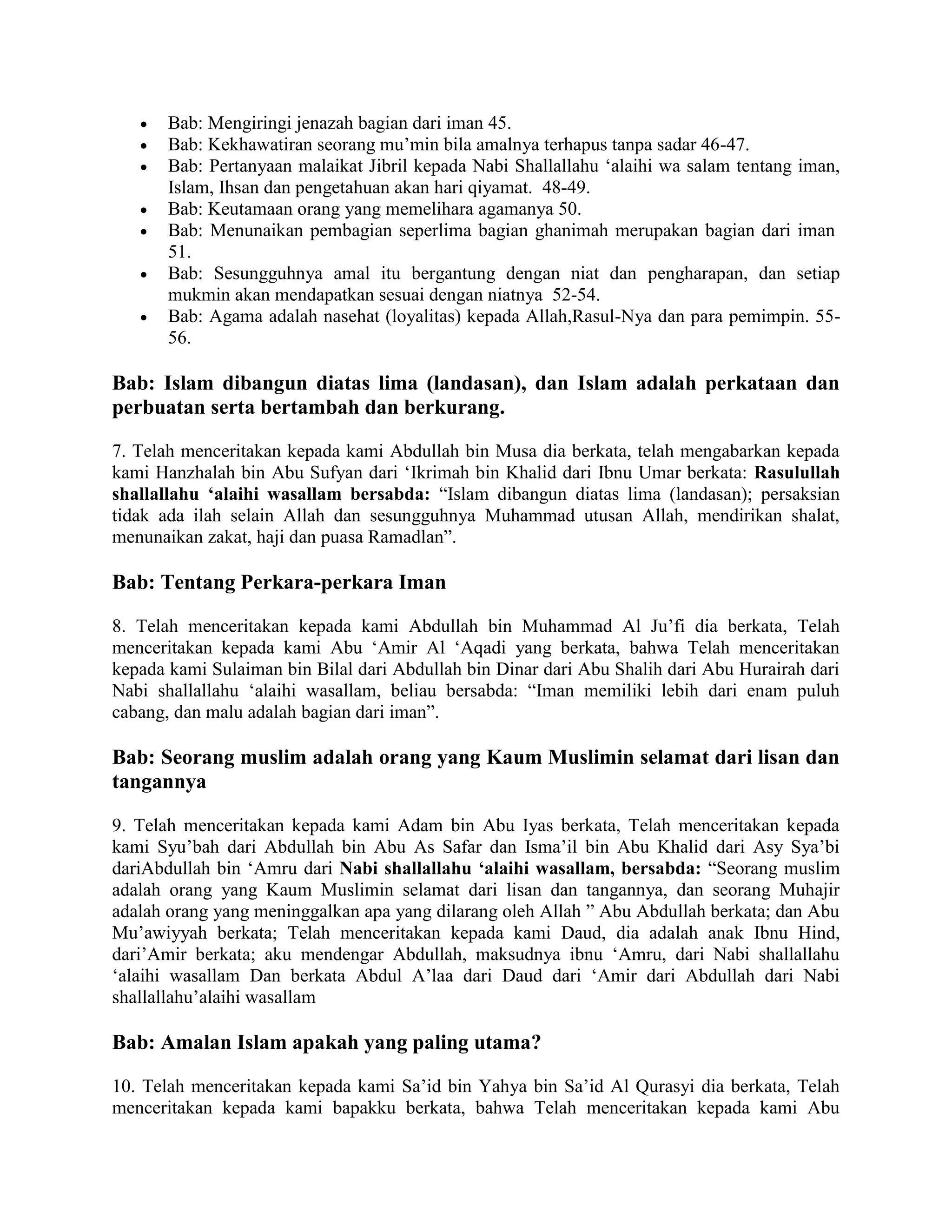 02. kitab iman. | PDF