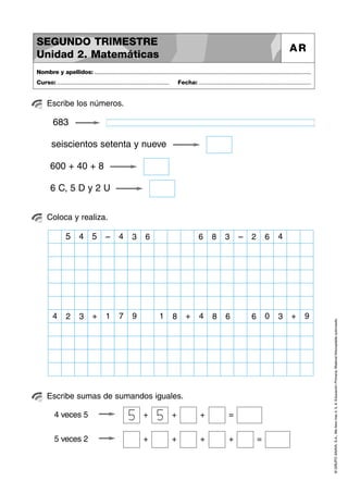 Lengua para niños 2 | PDF