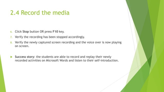 Camtasia Studio 8: Record a video | PPTX | Video Production | Content Production