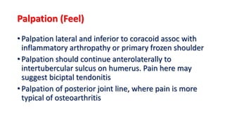 02. shoulder examination | PPTX
