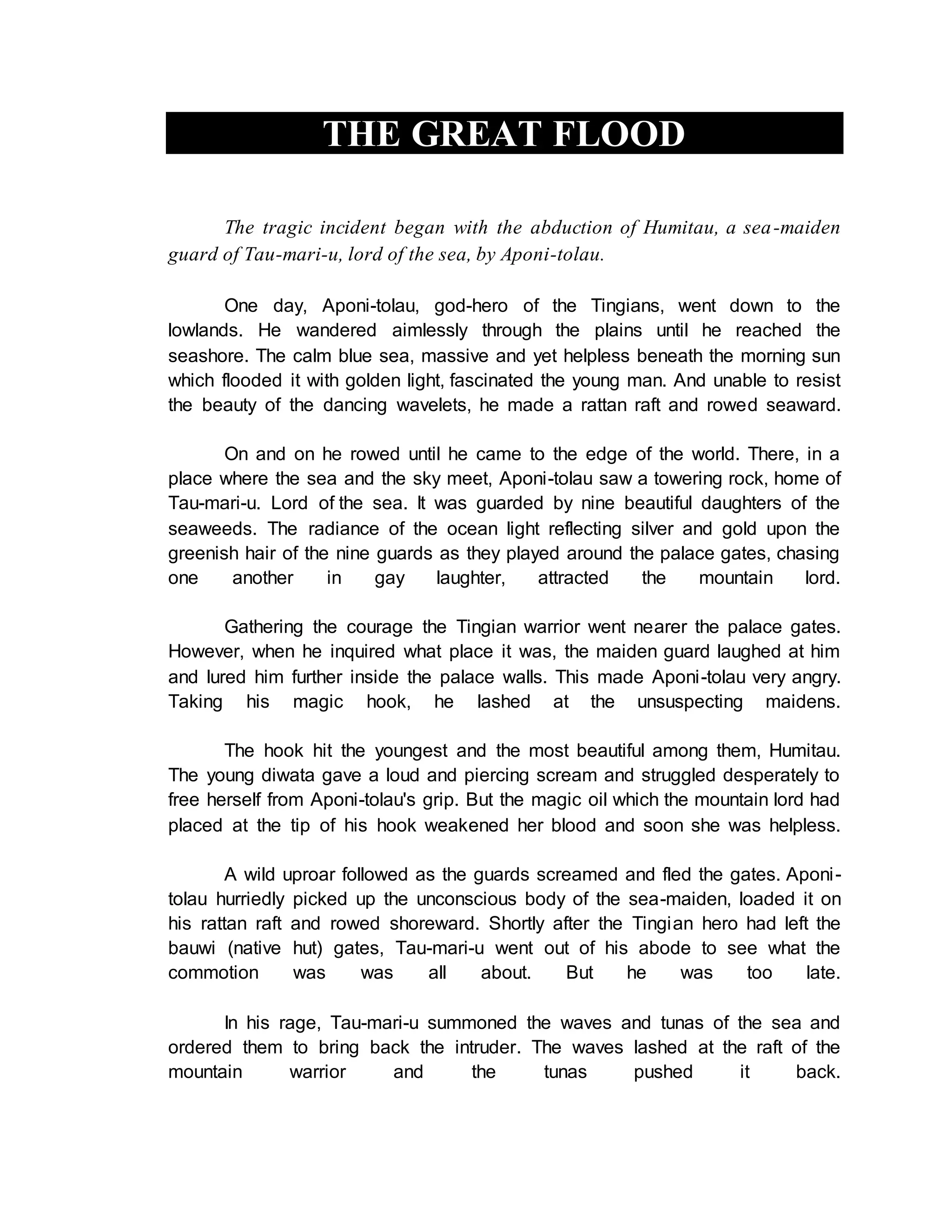 The Great Flood | DOCX
