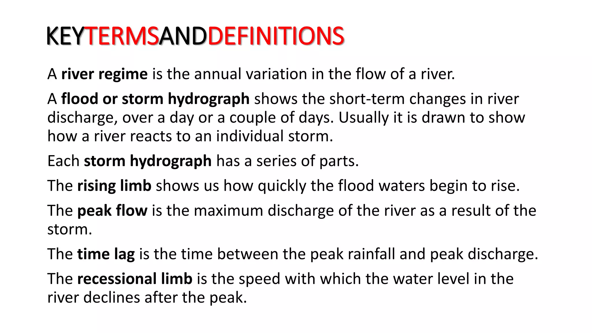 CAMBRIDGE AS GEOGRAPHY REVISION: HYDROLOGY AND FLUVIAL GEOMORPHOLOGY ...