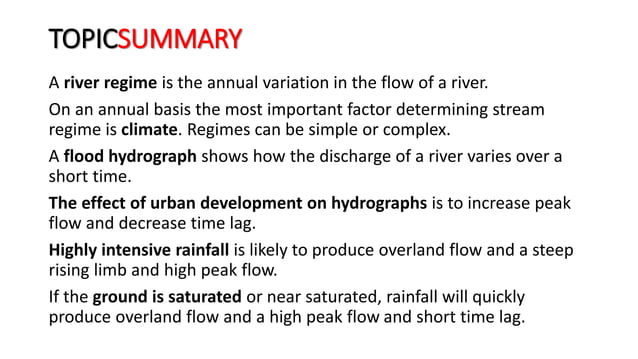 CAMBRIDGE AS GEOGRAPHY REVISION: HYDROLOGY AND FLUVIAL GEOMORPHOLOGY ...